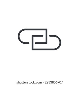 Url Link Icon Vector Hyperlink Chain Stock Vector (Royalty Free ...