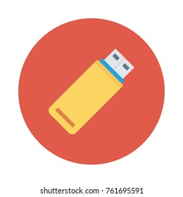 Usb Circle Flat Stock Vector (Royalty Free) 761695591 | Shutterstock
