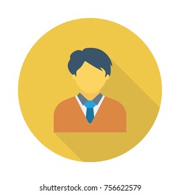 User Circle Flat Stock Vector (Royalty Free) 756622579 | Shutterstock