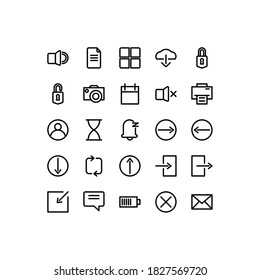 User Interface Outline Icon User Interface Stock Vector (Royalty Free ...