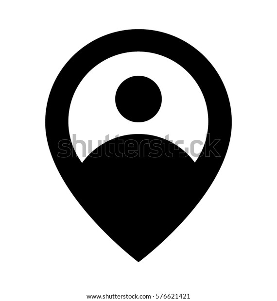 User Location Vector Icon Stock Vector (Royalty Free) 576621421 ...