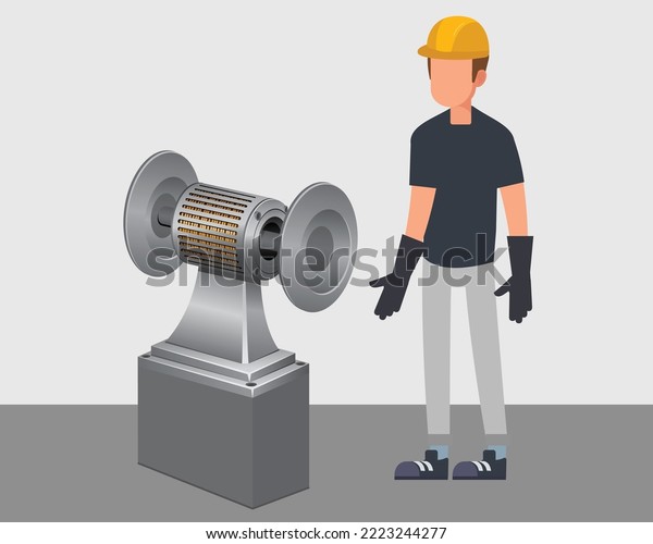Using Bench Grinder: Over 2 Royalty-Free Licensable Stock Illustrations ...