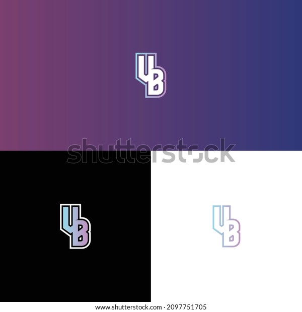 Vb Esport Gaming Initial Logo Design Stock Vector (Royalty Free ...