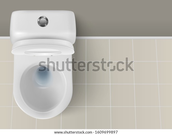 Vector 3d Realistic White Ceramic Toilet: เวกเตอร์สต็อก (ปลอดค่า ...
