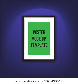Vector Abstract Background Poster On Wall Stock Vector (Royalty Free ...