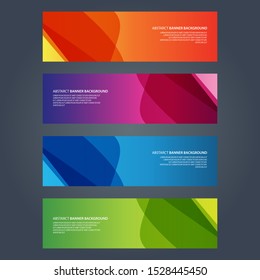 Vector Abstract Web Banner Design Template Stock Vector (Royalty Free) 1342867436 | Shutterstock