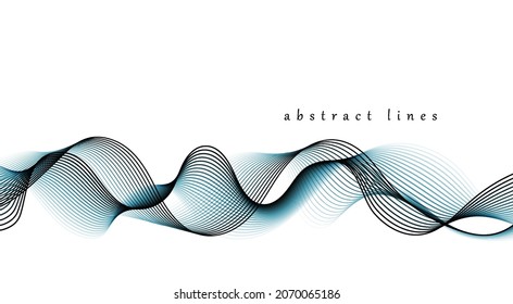 Vektorgrafik abstrakter Wellenlinien-Hintergrund. Design-Element für ...