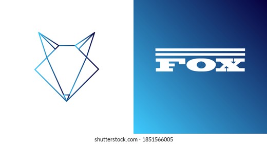 Vector Abstract Fox Logo Elements Simple Stock Vector (Royalty Free ...