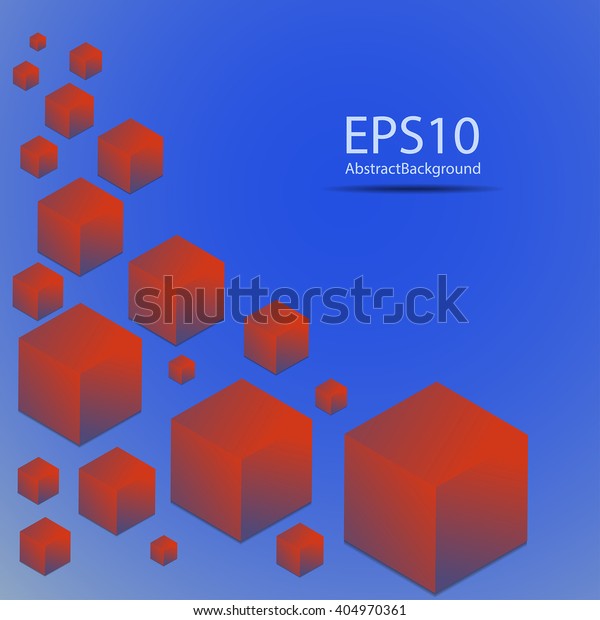 Vector Abstract Geometric Shape Cubes Stock Vector (Royalty Free ...