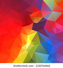 5 Vector Abstract Irregular Polygon Square Background Triangle Low Poly Pattern Blue Orange ...