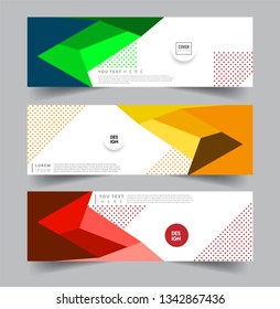 Vector Abstract Web Banner Design Template Stock Vector (Royalty Free) 1342867496 | Shutterstock