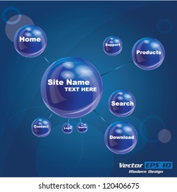 Vector Abstract Website Template Design Stock Vector (Royalty Free ...