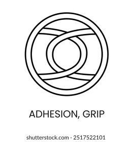 Vector Adhesion Grip Icon Editable Stroke Stock Vector (Royalty Free ...