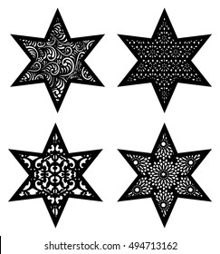 Vector Art Star Different Texture Stock Vector (Royalty Free) 494713162 ...