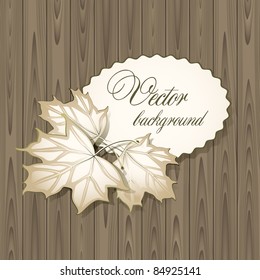 Vector Background Design On Theme Autumn Stock Vector (Royalty Free ...