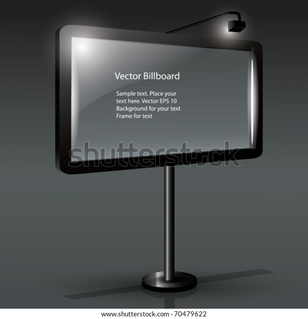 Vector Billboard Text Stock Vector (Royalty Free) 70479622 | Shutterstock