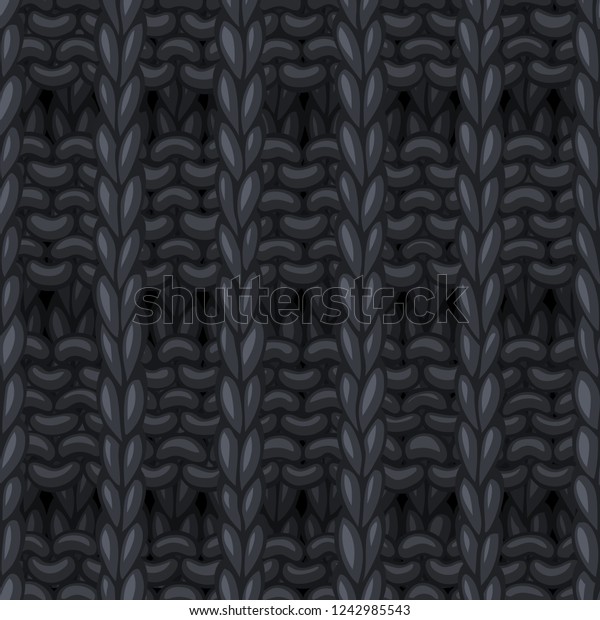 Vector Black Waffle Stitch Pattern Handdrawn Stock Vector (Royalty Free ...