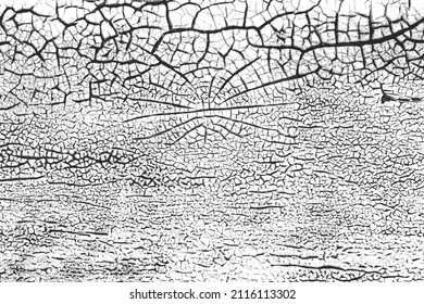 Crackle Paint Overlay Vector Black White Stock Vector (Royalty Free ...