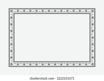Vector Border Frame Design Template Stock Vector (Royalty Free ...