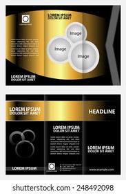 Gold Tri Fold Brochures Stock Photos and Pictures - 275 Images ...