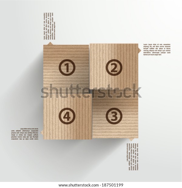 Vector Cardboard Graphics Stock Vector (Royalty Free) 187501199 ...