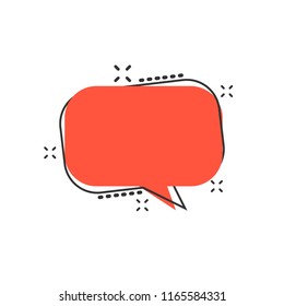Vector Cartoon Blank Empty Speech Bubble Stock Vector (Royalty Free ...