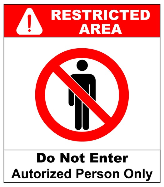 1,790 Authorized Person Only Sign Images, Stock Photos, 3D objects ...
