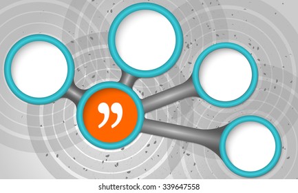 Vector Circular Text Boxes Your Text: vector de stock (libre de ...