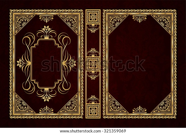 Vector Classical Book Cover Decorative Vintage Stock Vector (Royalty ...