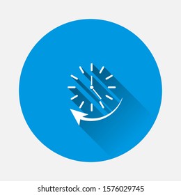 Vector Clock Arrow Icon Indicating Clockwise Stock Vector (Royalty Free ...