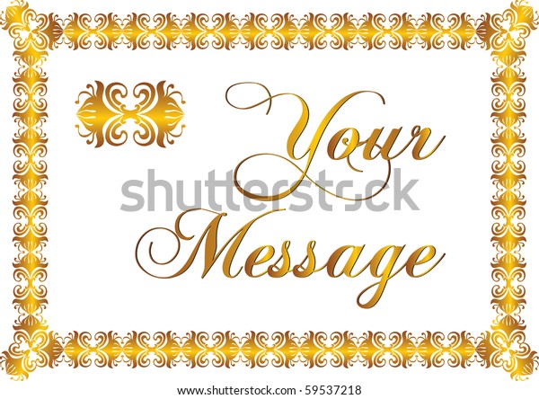 Vector Color Border Frame Stock Vector (Royalty Free) 59537218 ...