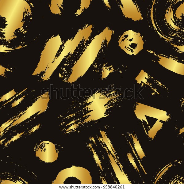Vector Colorful Seamless Pattern Brush Strokes Stock Vector (Royalty ...