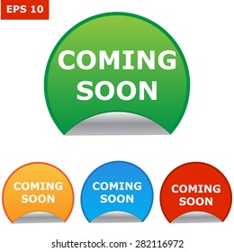 Vector Coming Soon Labels Set Stock Vector (Royalty Free) 282116972 ...
