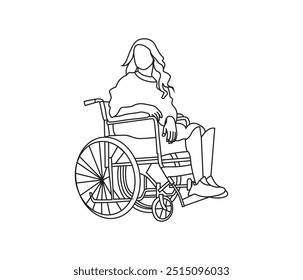 Muslim Hijab Girl Line Art Drawing Stock Vector (Royalty Free ...