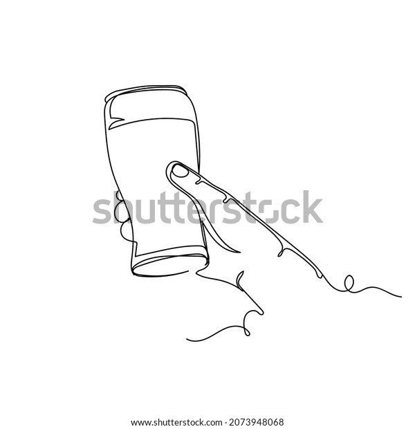 Vector Continuous One Single Line Drawing Stock Vector (Royalty Free ...