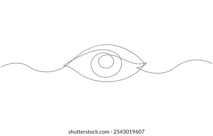 Line Art Human Eye Drawing White Stock Vector (Royalty Free) 2551960691 ...