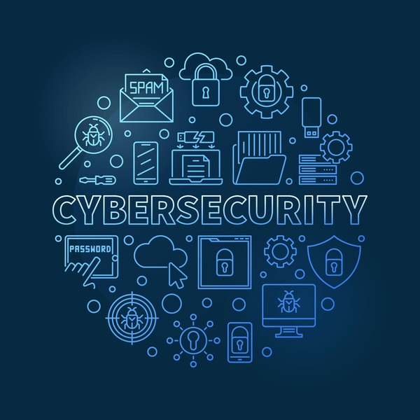 5 Cloud Computing Network Technology Cybersecurity Server Circular ...