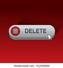 Vector Delete Button Cursor Stock Vector (Royalty Free) 512350030 ...