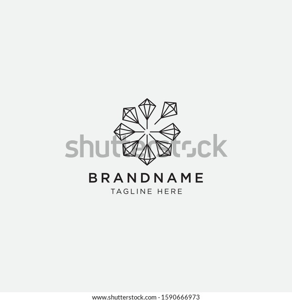 Vector Diamond Ring Logo Design Abstract Stock Vector (Royalty Free ...