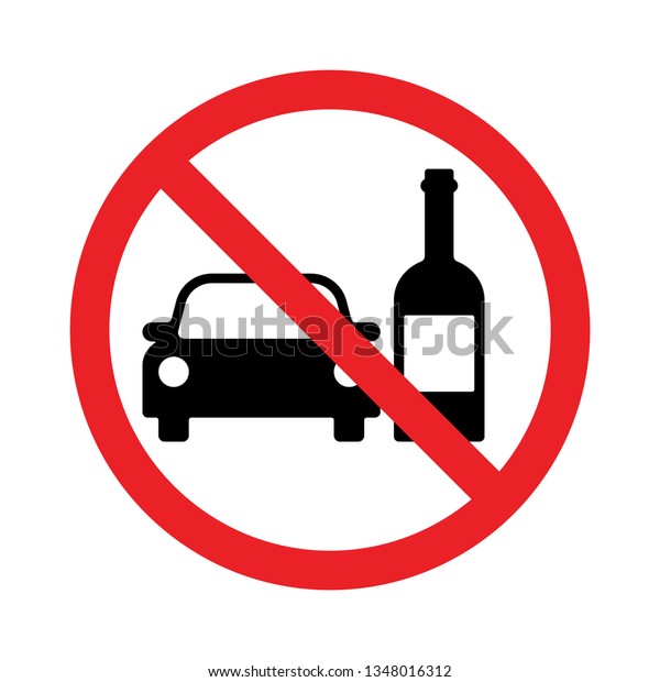 Vector Dont Drink Drive Pictogram Sign Stock Vector (Royalty Free ...