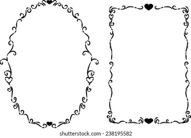 Vector Drawing Backgrounds Frame Border Stock Vector (Royalty Free ...