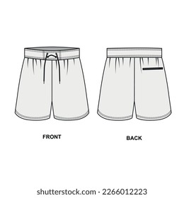 Technical Drawing Sports Cycling Shorts Bicycle Stock Vector (Royalty ...