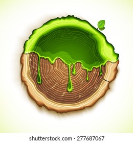 Vector Drawing Forest Nature Problem Concept Stock Vector (Royalty Free ...