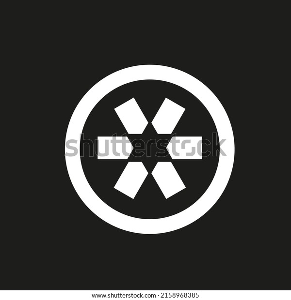 Vector Drawing Labels Circle White Color Stock Vector (Royalty Free ...