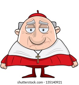 Vector Drawing Pope Character Stock Vector (Royalty Free) 135140921 ...