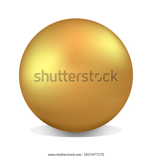 Vector Editable Graphics Gold Sphere Shimmering Stock Vector (Royalty ...