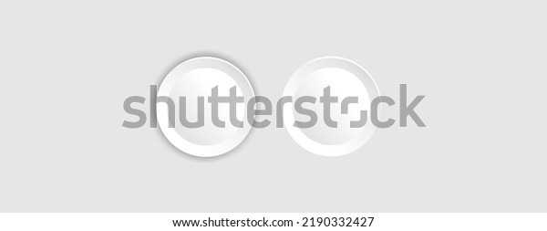 Vector Element Circle White Color Suitable Stock Vector (Royalty Free ...