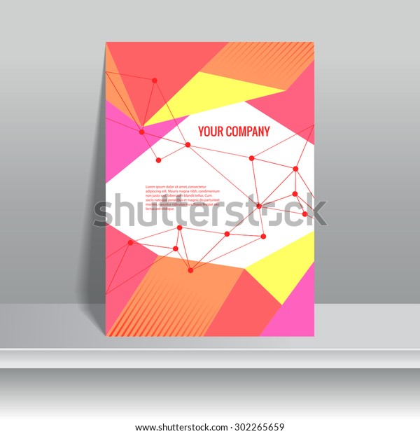 Vector Empty Brochure Template Design: vector de stock (libre de ...
