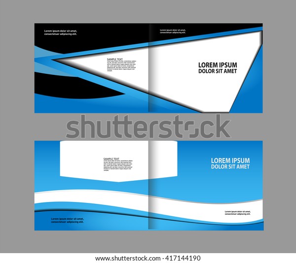 Vector Empty Brochure Template Design Elements Stock Vector (Royalty ...