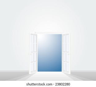 Vector Empty White Room Stock Vector (Royalty Free) 23802280 | Shutterstock